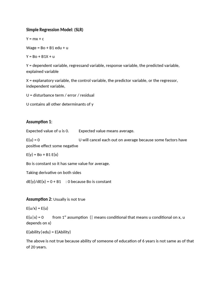 Econometric Lecture 2 Pdf