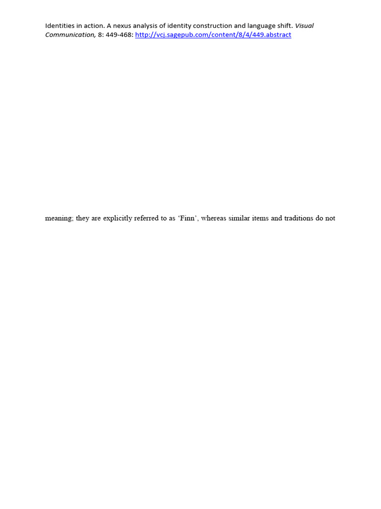 Identity Construction and Language Shift | PDF | Identity (Social ...