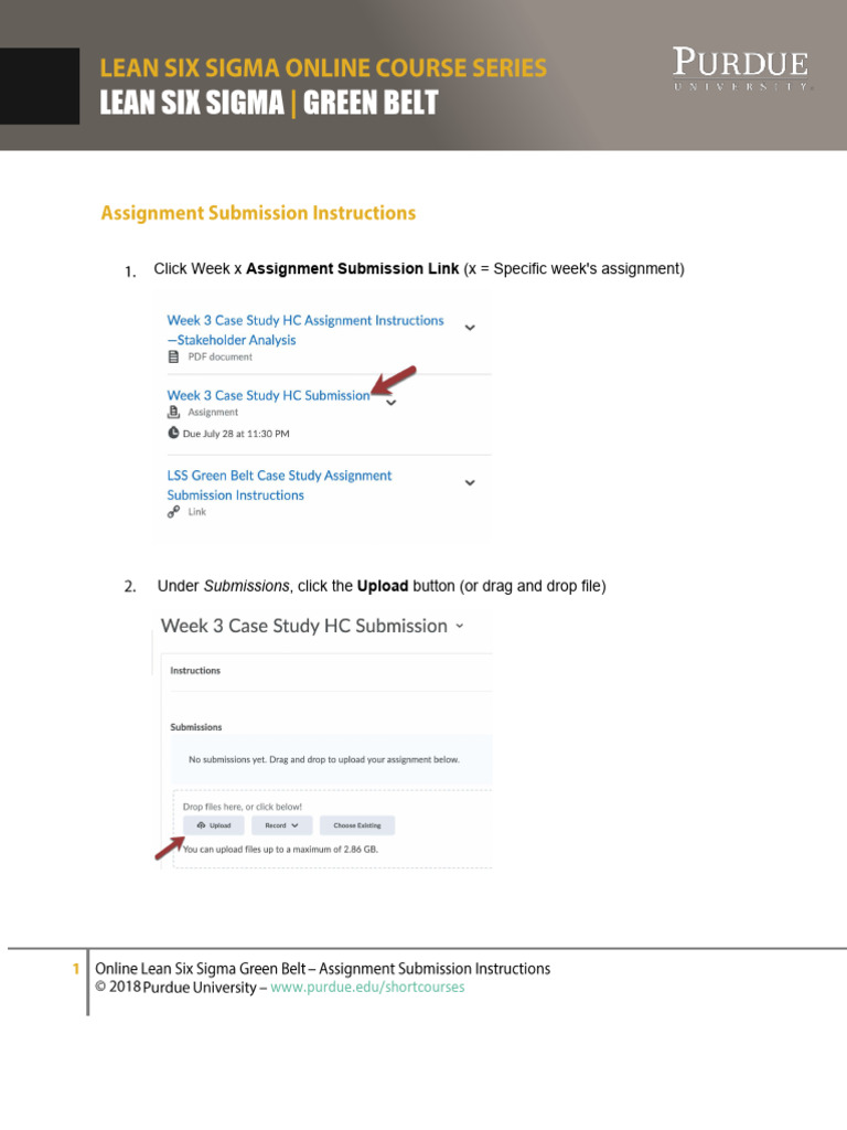 GB Assignment Submission Instructions - AC 22 | PDF