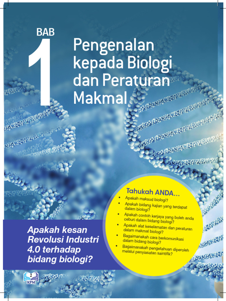 Buku Teks Bio KSSM T4 BAB 1 | PDF