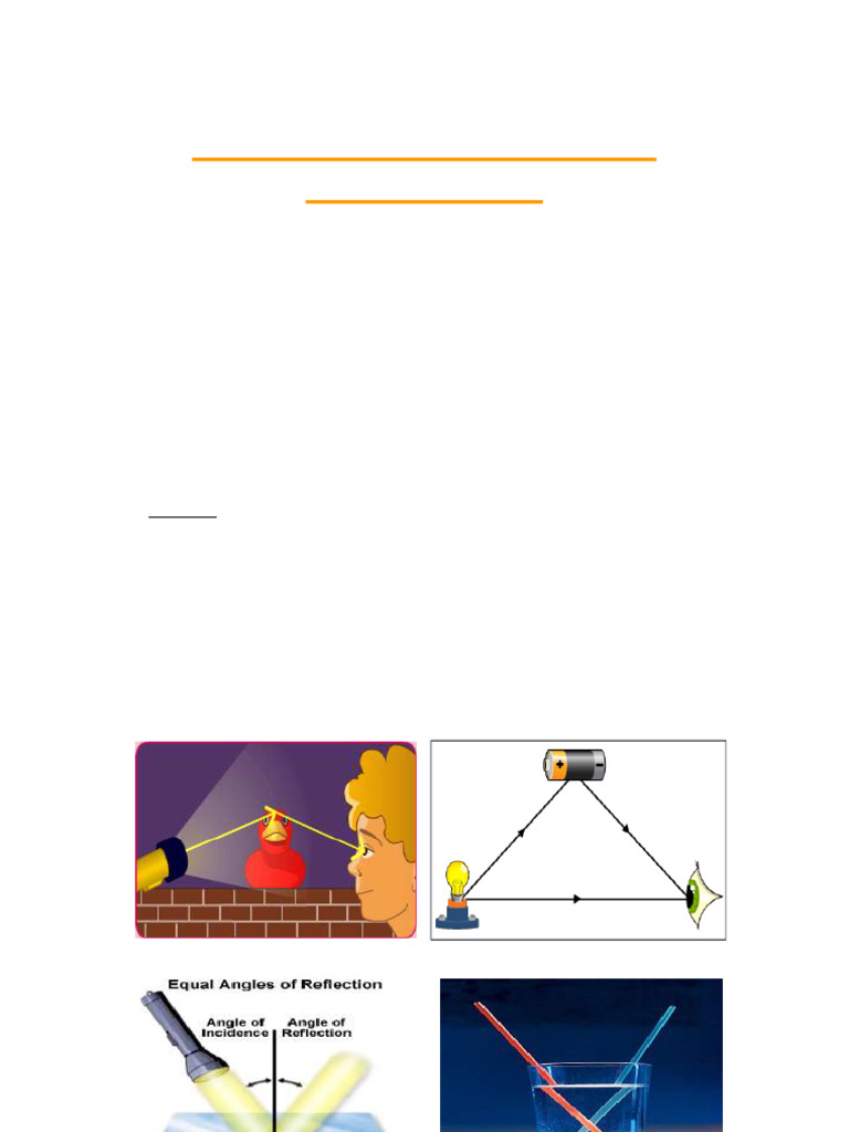 Light: Reflection and Refraction Basics | PDF | Mirror | Refraction