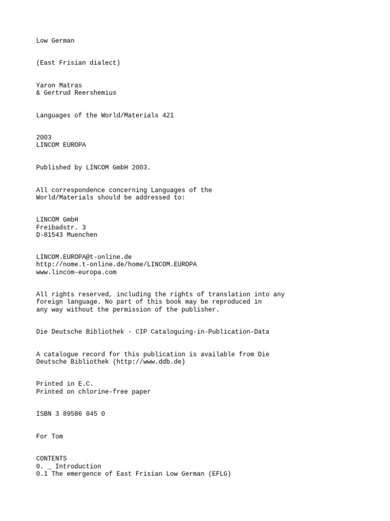(Languages of the World_Materials 421) Yaron Matras & Gertrud ...