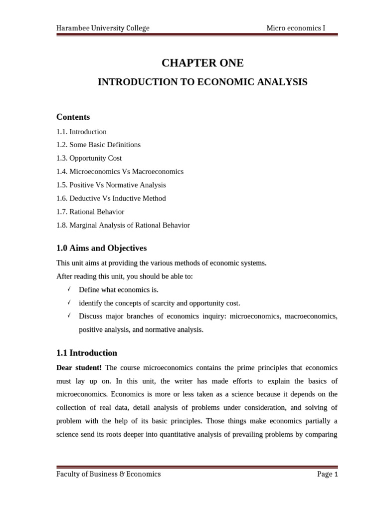 Introduction to Microeconomics Concepts | PDF | Cost Of Living | Utility
