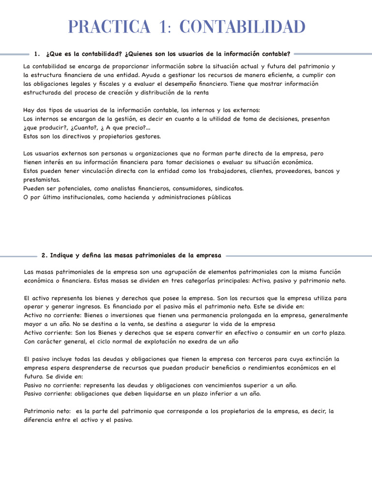 Práctica Evaluable 1 | PDF | Contabilidad | Economias