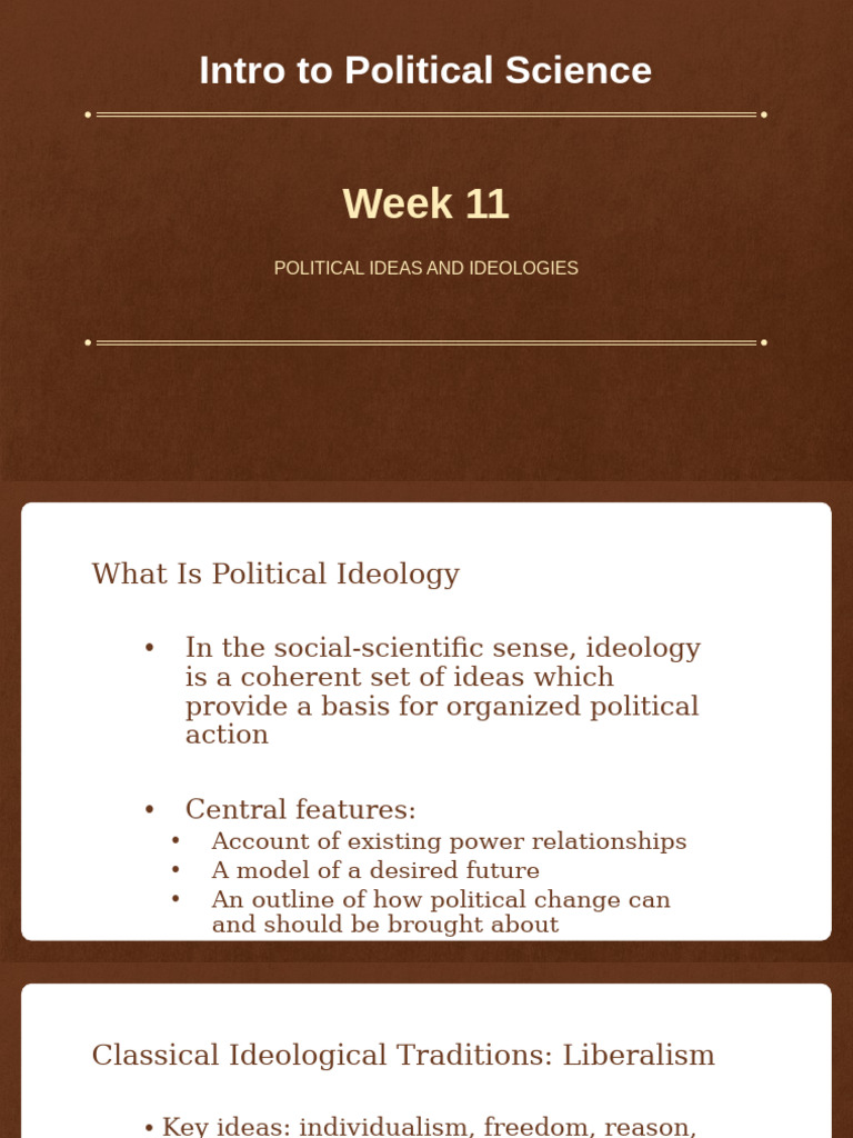 Political İdeas and İdeologies PDF | PDF | Ideologies | Liberalism