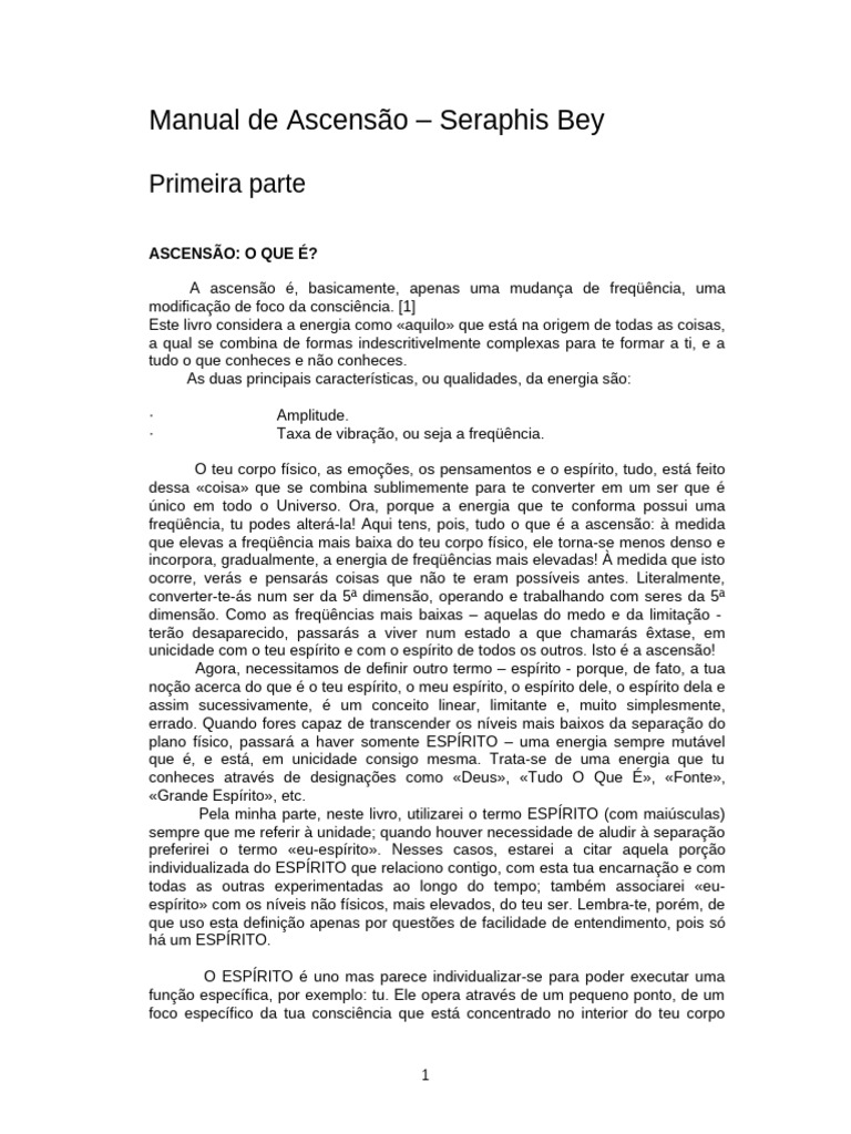 Seraphis Bey - Manual Ascensão - Parte1 | PDF | Elétron | Tempo