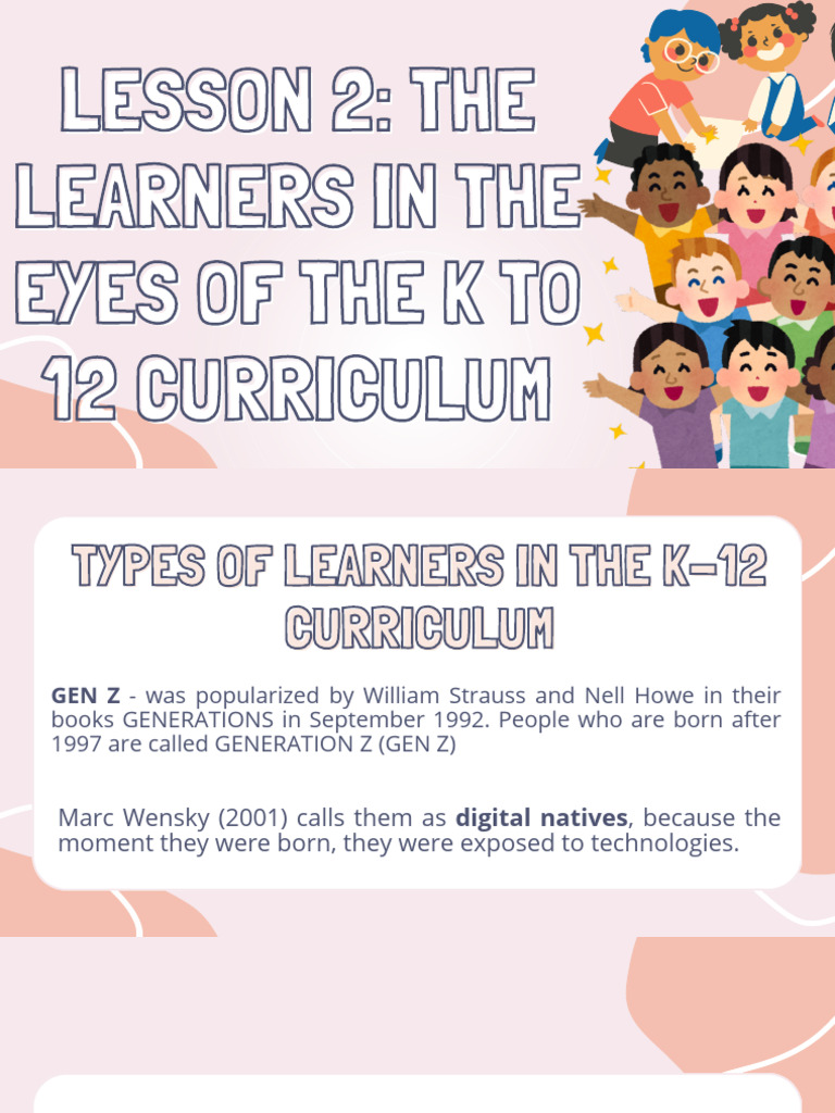 Types of K-12 Learners Explained | PDF | Human Communication | Linguistics