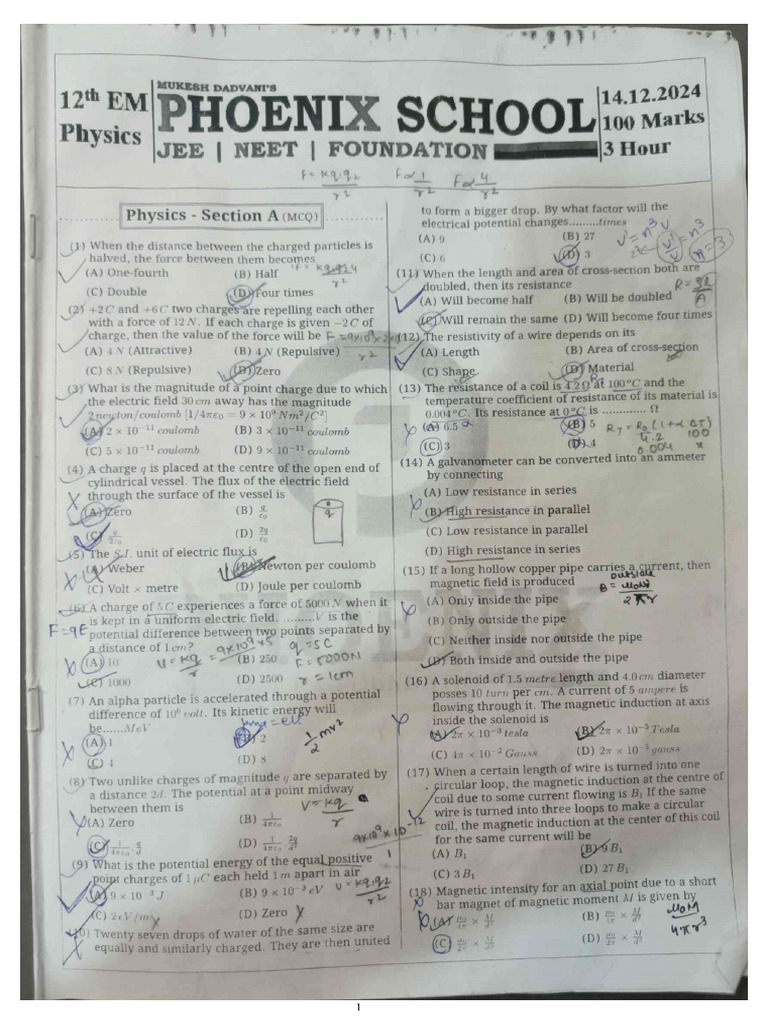 Physics Paper | PDF