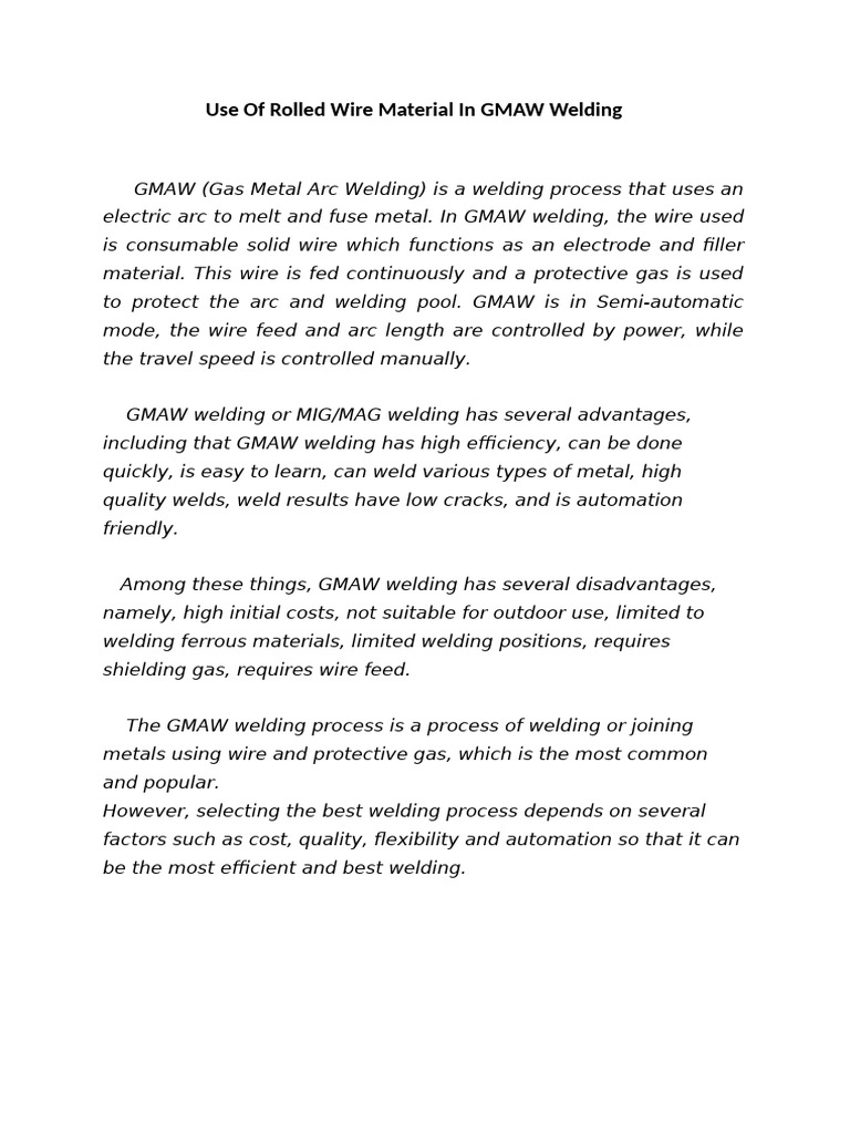 Dokumen GMAW B.inggris | PDF