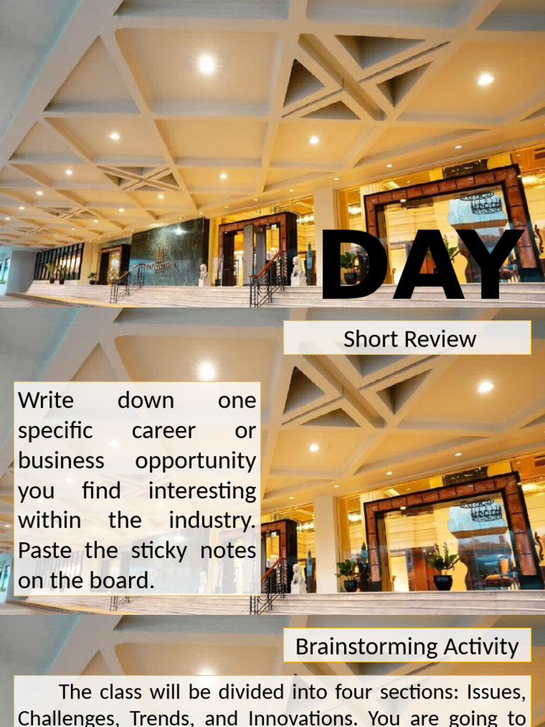 Hospitality Industry Challenges & Innovations | PDF | Resort | Tourism