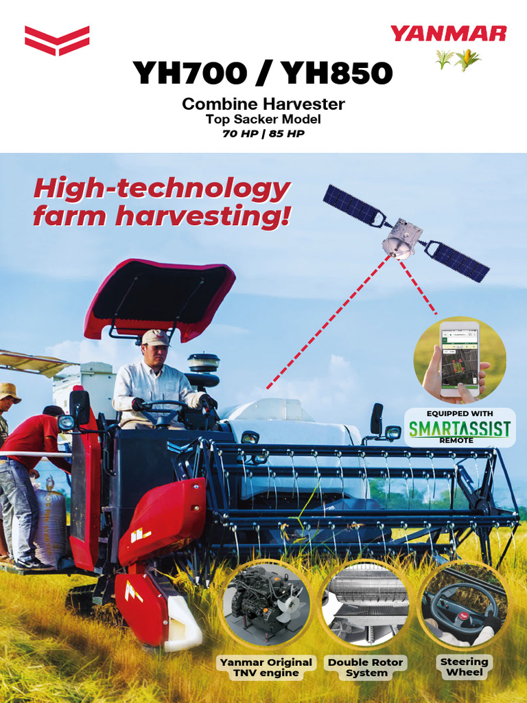 YH700 / YH850: High-Technology Farm Harvesting! | PDF