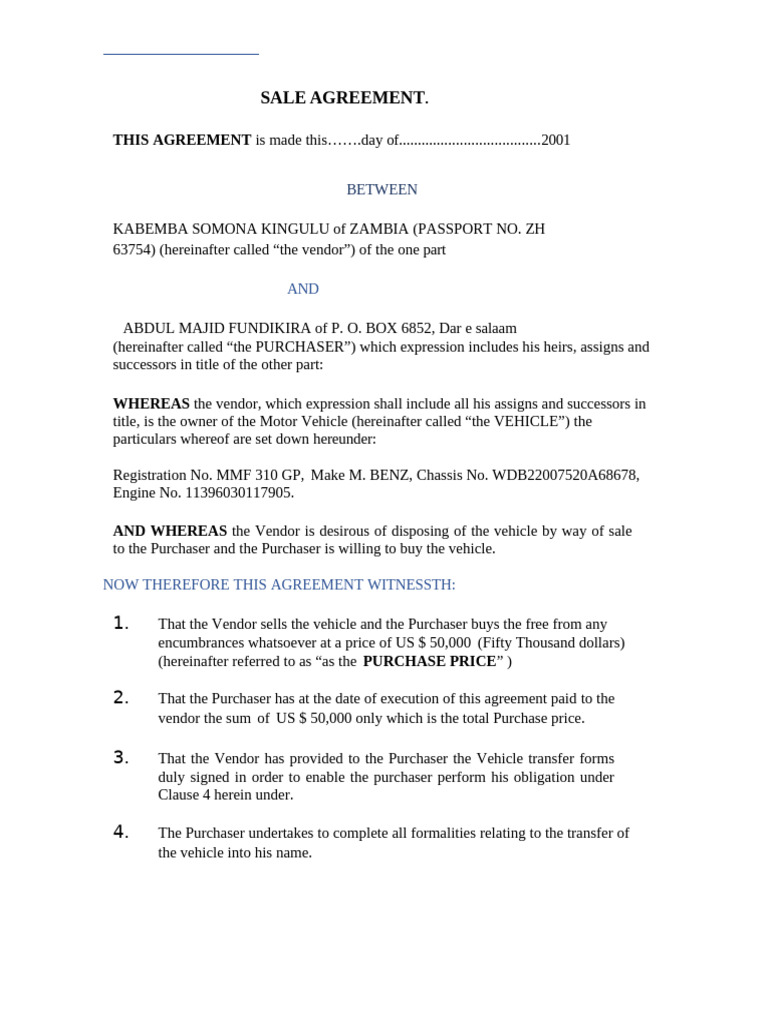 SALE AGREEMENTS. | PDF | Private Law | Common Law