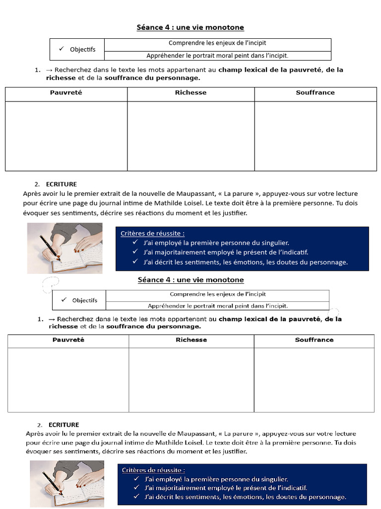 La vie monotone de Mathilde Loisel | PDF