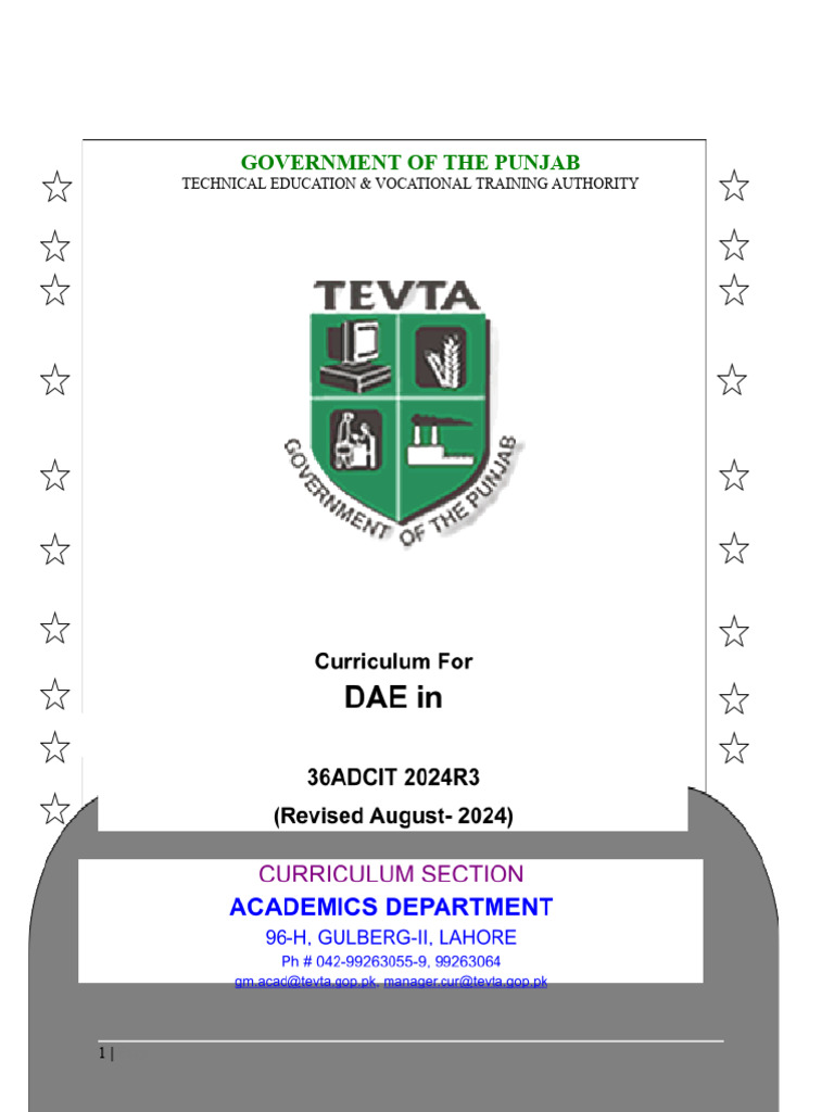 DAE CIT REVISED CURRICULUM LATEST 3rd AUGUST 2024 | PDF | Trigonometric ...