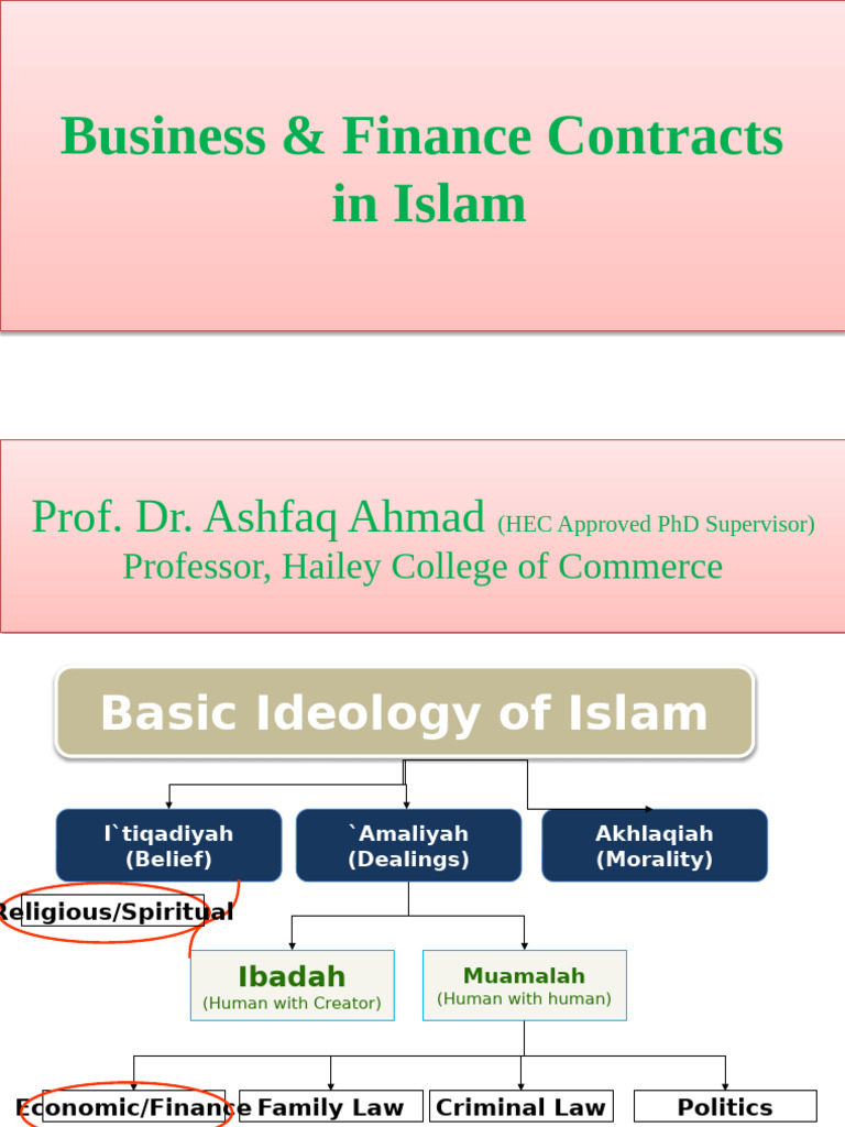 Islamic Business & Finance Contracts | PDF | Sharia | Islamic Banking ...