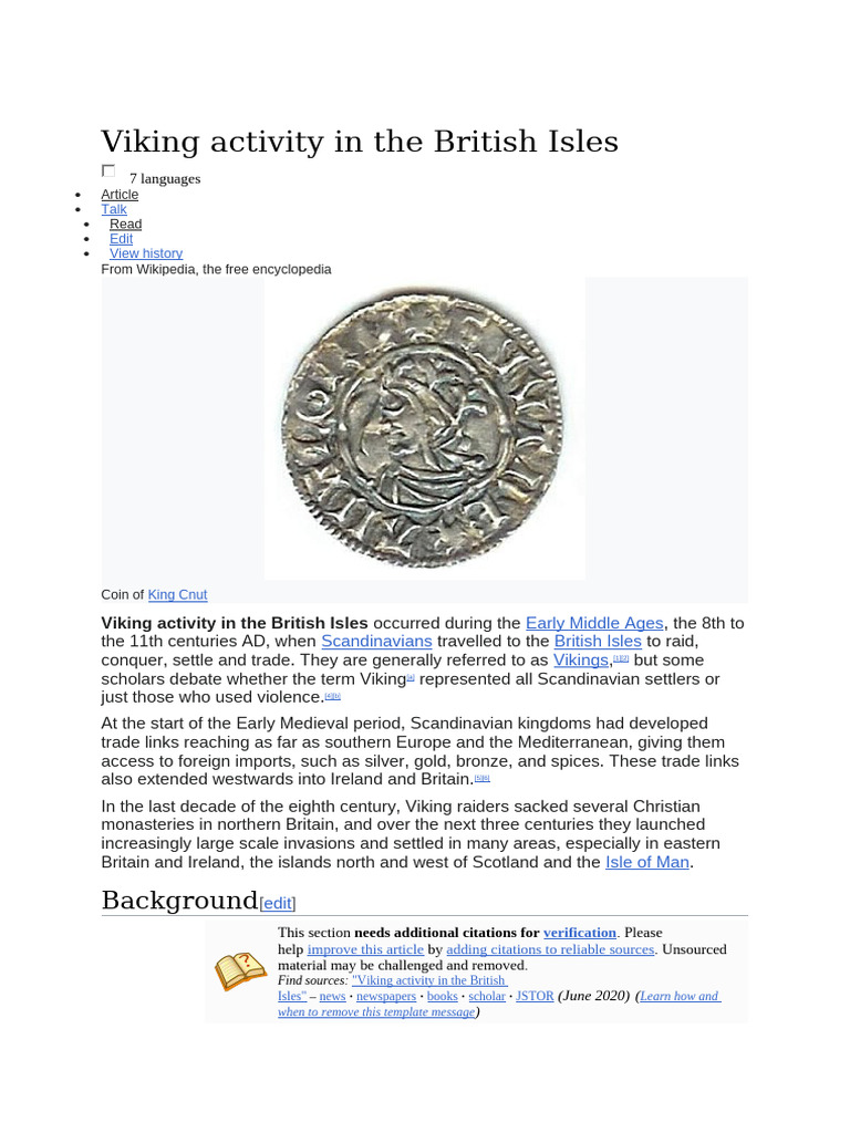 Viking_ages_in_England | PDF | Danelaw | Picts