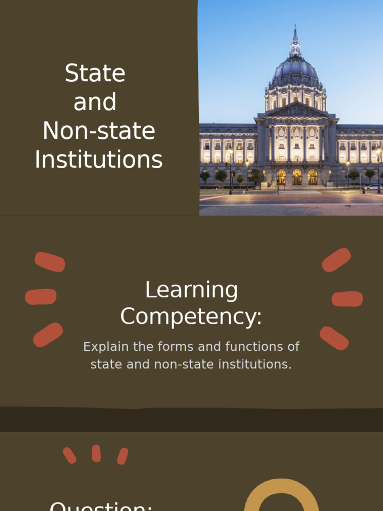 Understanding State and Non-State Institutions | PDF | Cooperative | Banks