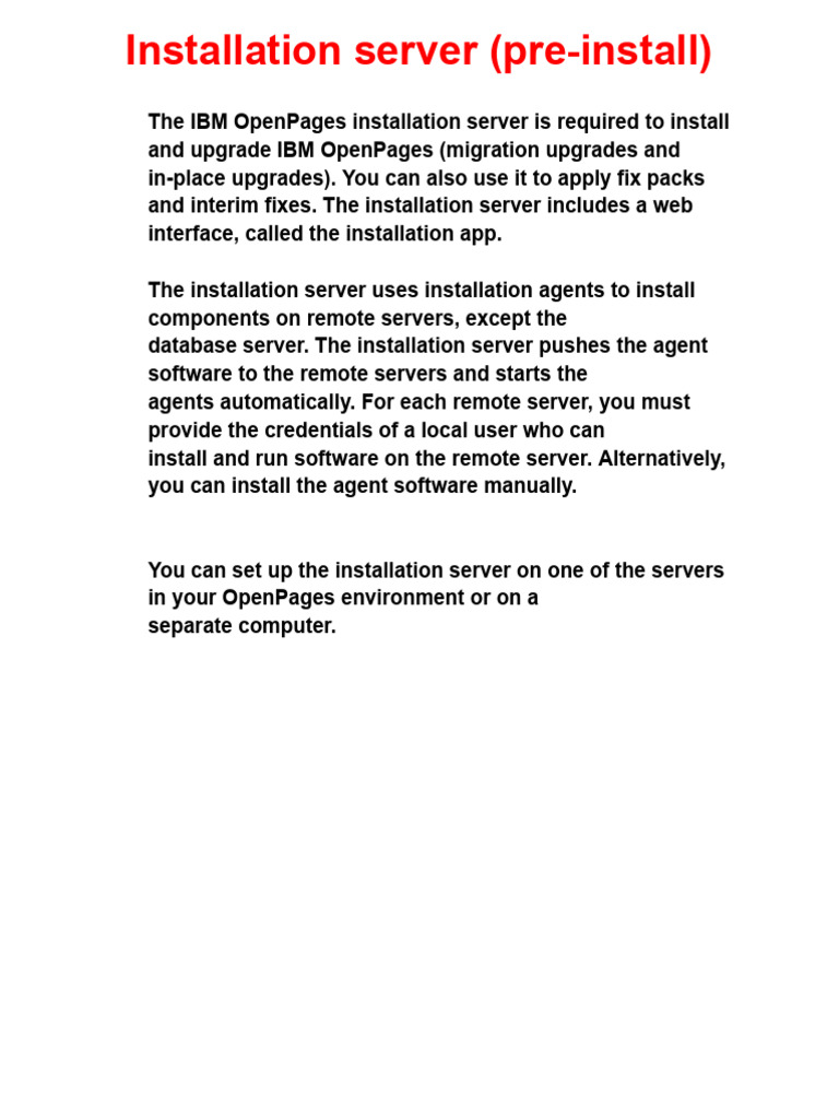 Installation Server | PDF | Java (Programming Language) | Java (Software Platform)