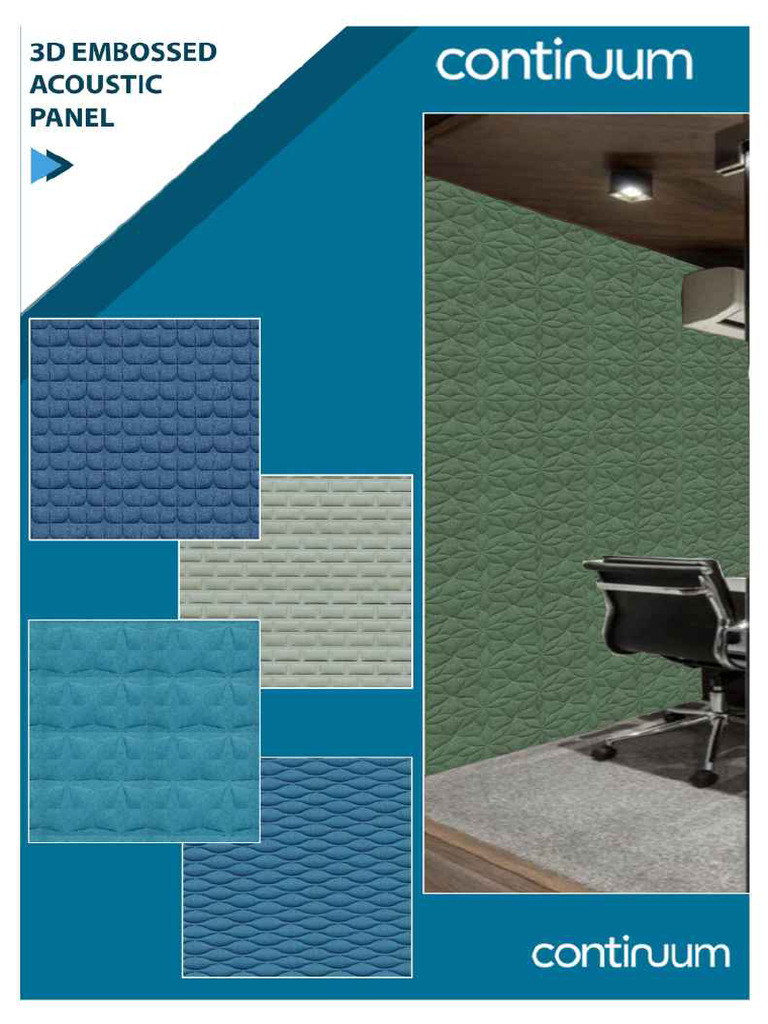 Continuum 3D Embossed Acoustic Panels | PDF