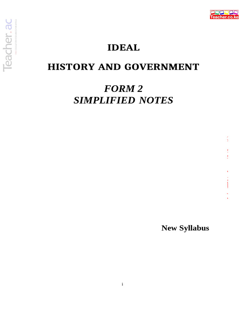 History Form 2 Notes Teacher.co .Ke (1) (1)168 | PDF | Money | Atlantic ...