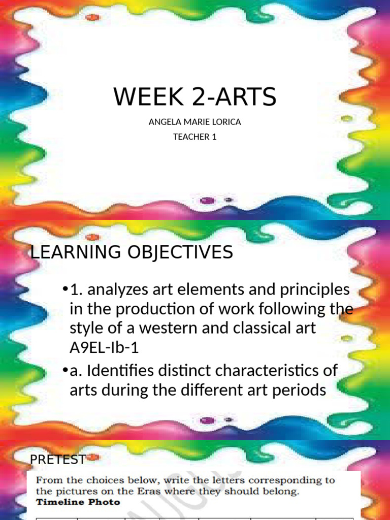 Week 2 Arts September 5,2023 | PDF | Paintings | Ancient Egypt