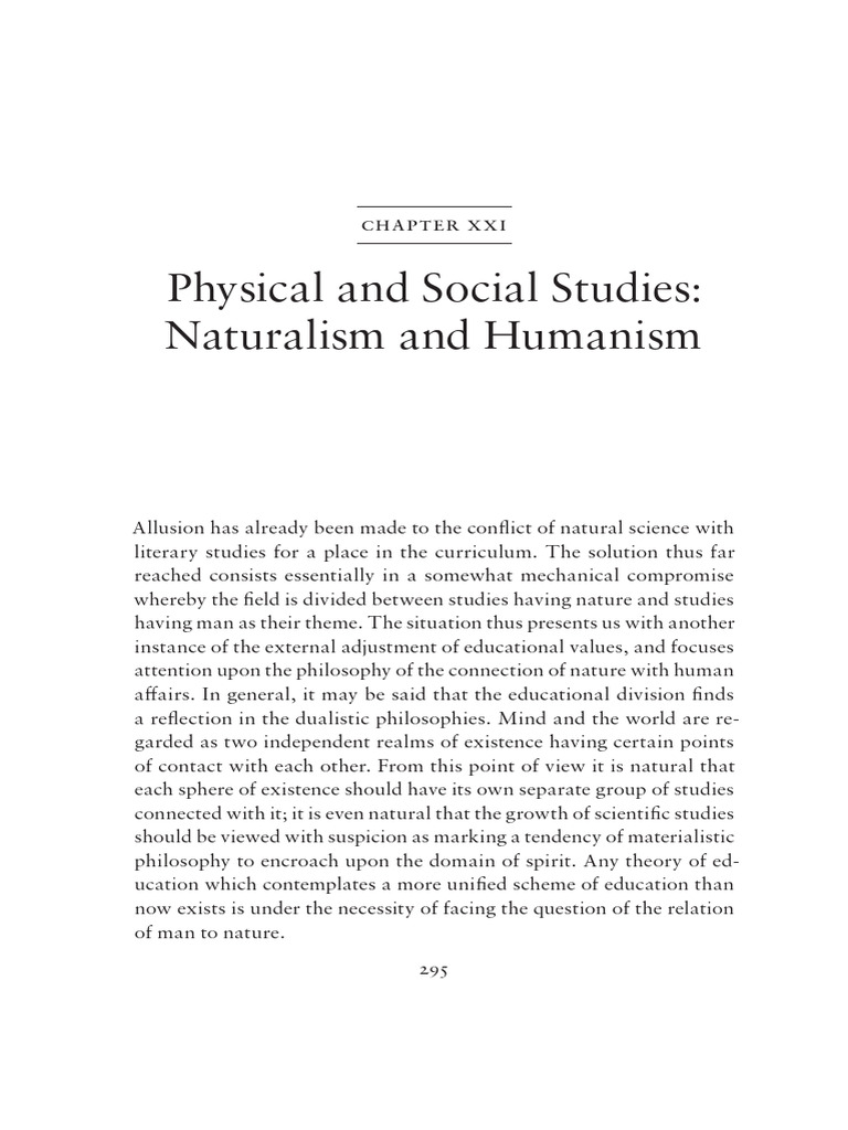 Democracy and Education by John Dewey With A Criti... - (Chapter XXI ...