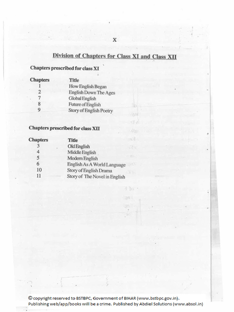 Class 11 Chapter 1 English Rainbow Story Book Bihar Board | PDF