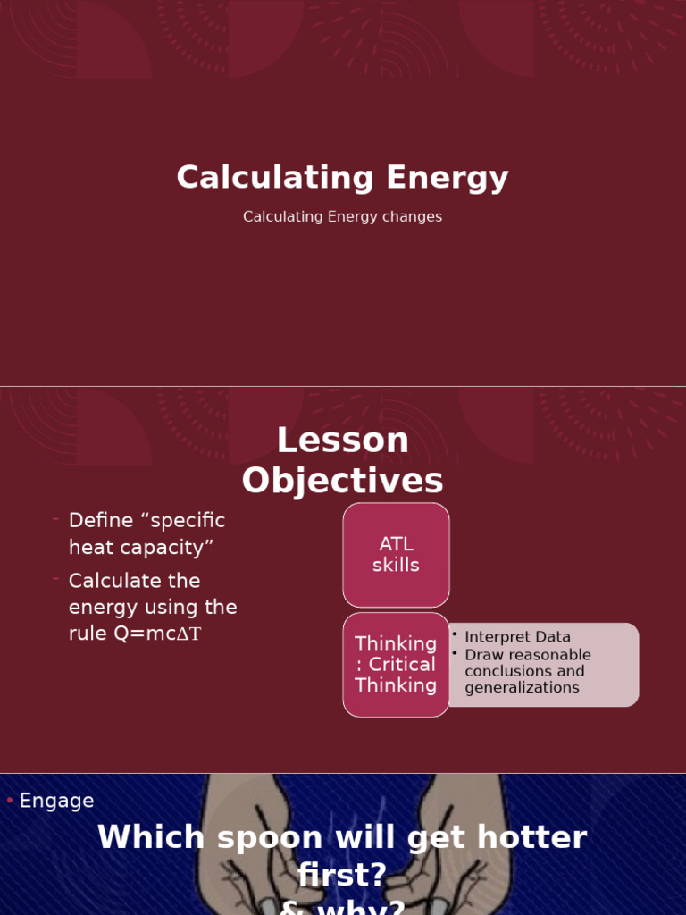Calculating Energy Changes | PDF