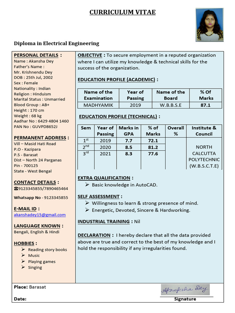 Akansha CV | PDF