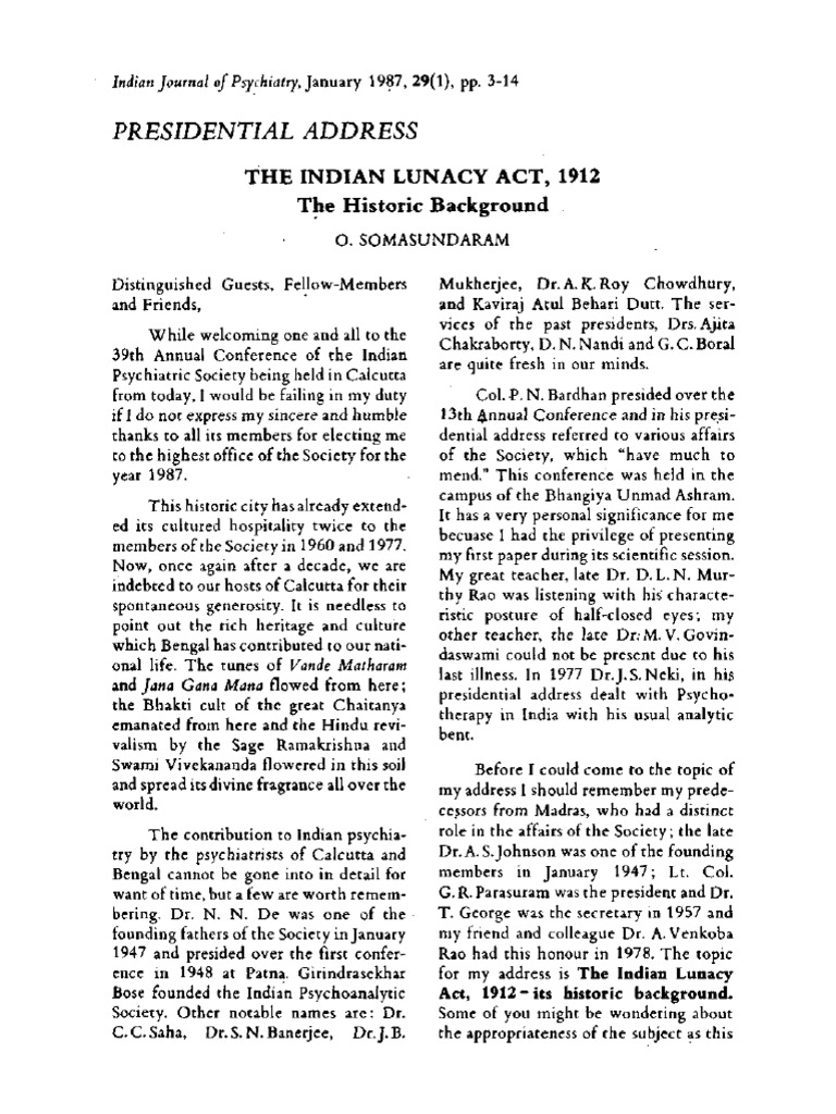 the_indian_lunacy_act,_1912__the_historic.2 | PDF | Psychiatry | Cinema ...
