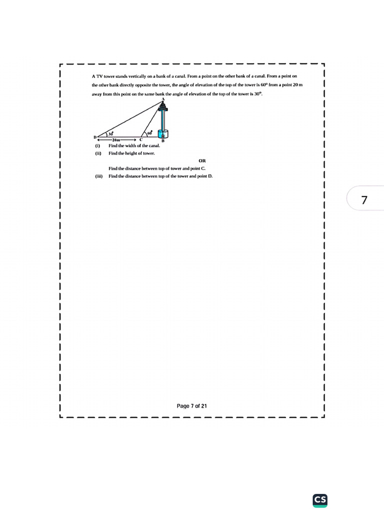 Maths Question Paper (X) (8) (2024) | PDF