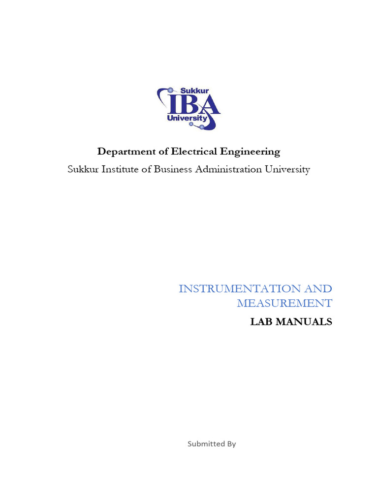 Instrumentation and Measurement Lab Manual | PDF
