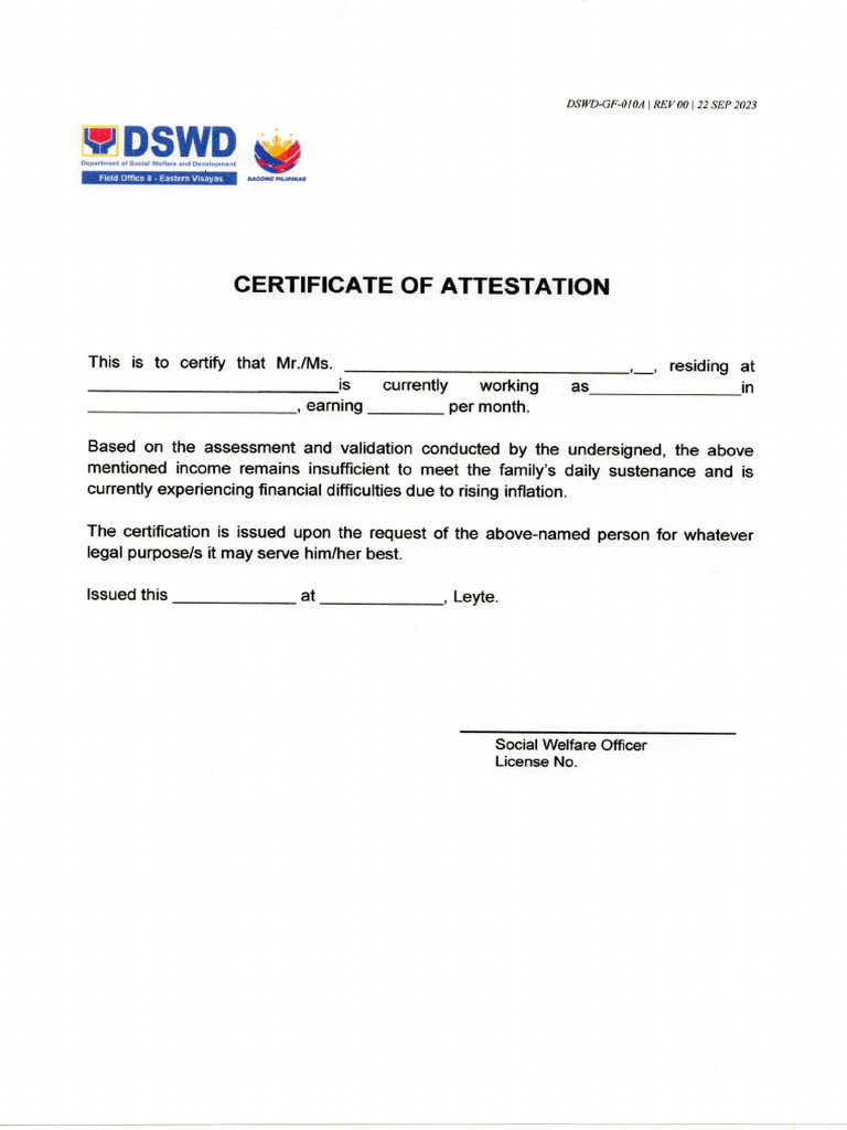 Attestation Form | PDF