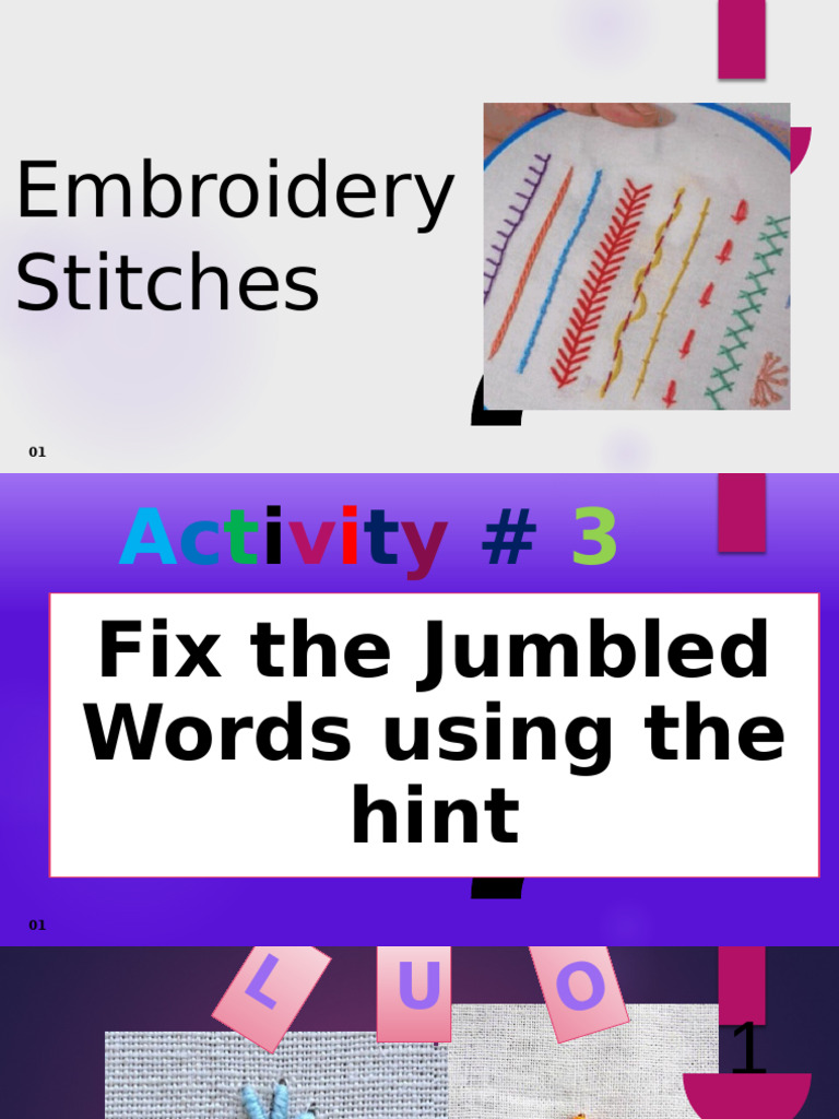 Handicraft Making LO1 1.3 | PDF | Textiles | Needlework