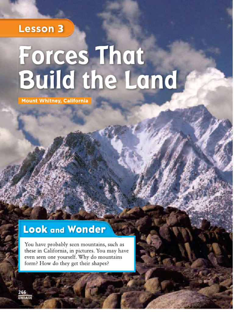 Chapter 5_Lesson 3_Forces that build the land | PDF