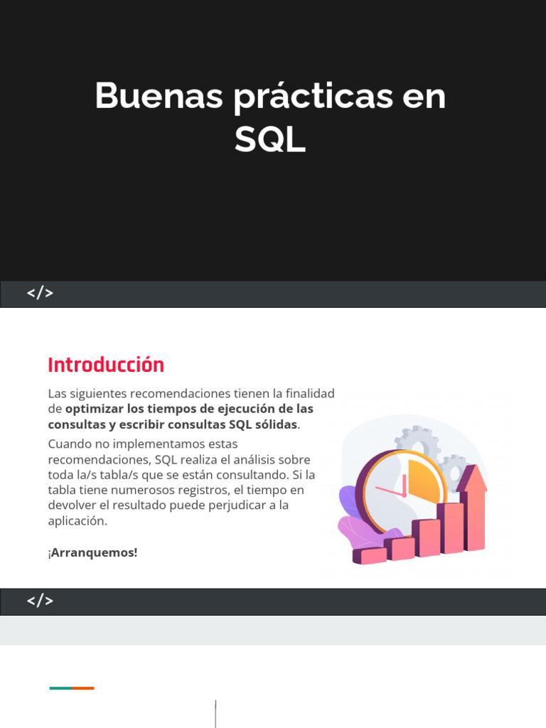 Buenas prácticas en SQL | PDF | SQL | Informática