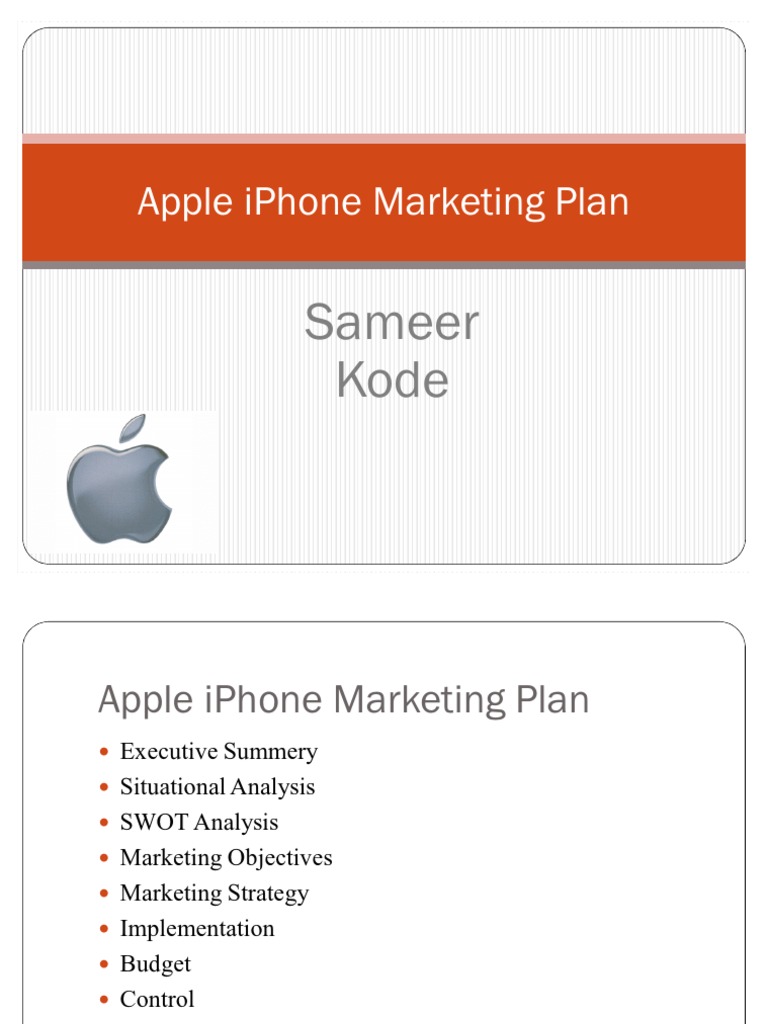 Apple Iphone Marketing Plan | PDF