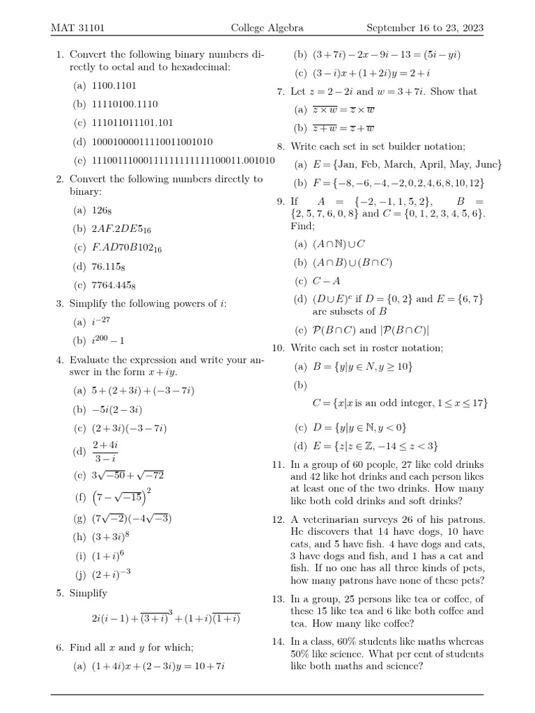 Tutorial1 2 | PDF | Numbers | Number Theory
