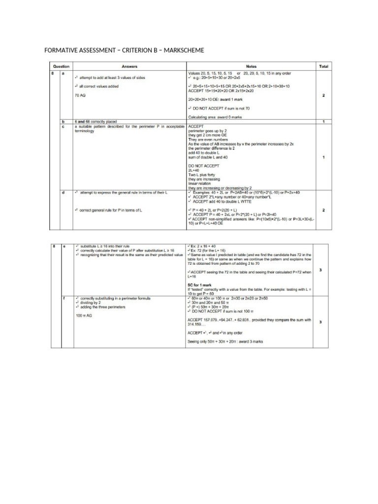 Criterion B - Practice Task Grade 10 MS | PDF
