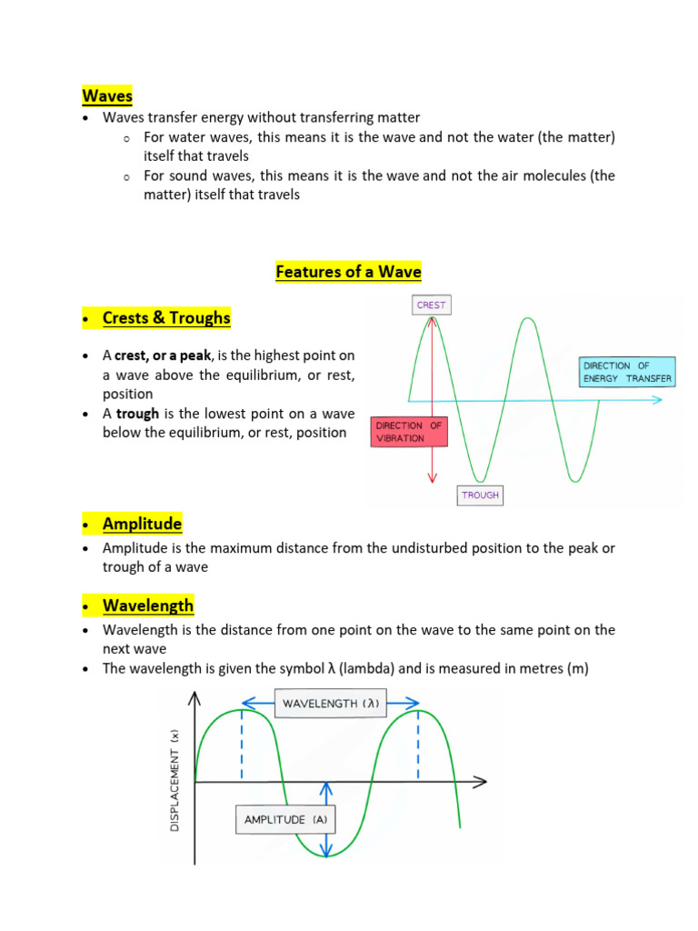 L1_Waves basics | PDF | Waves | Wavelength
