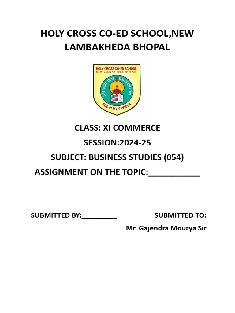 Format of Assignment XI BST | PDF