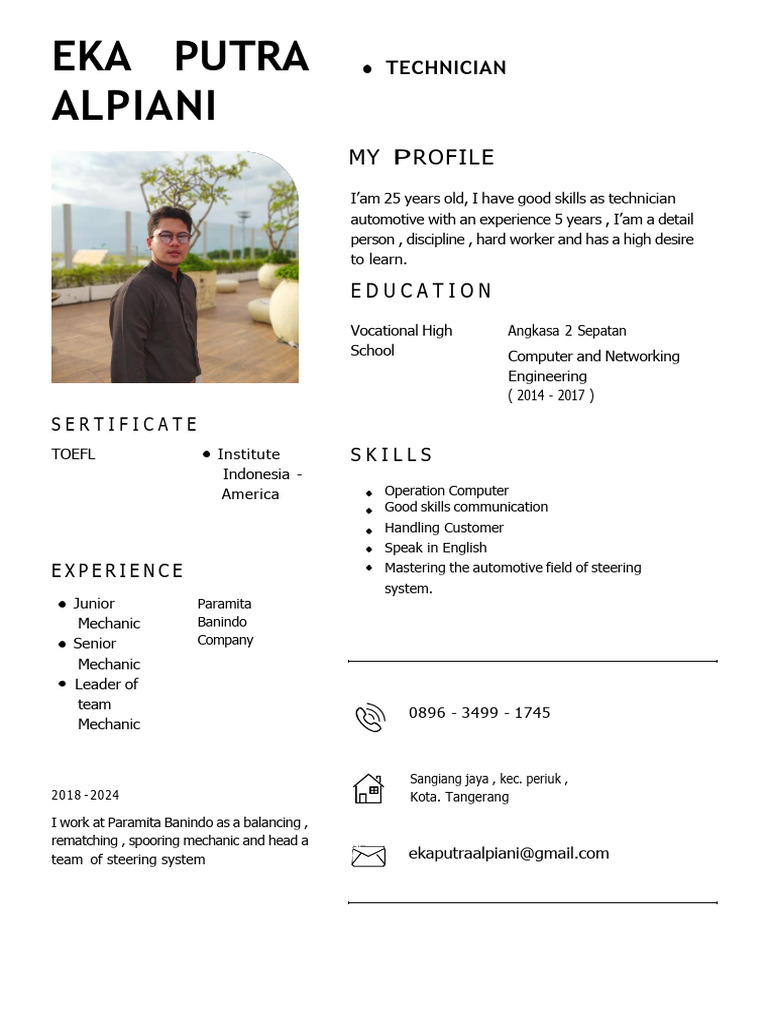 CV Eka Putra Alpiani | PDF