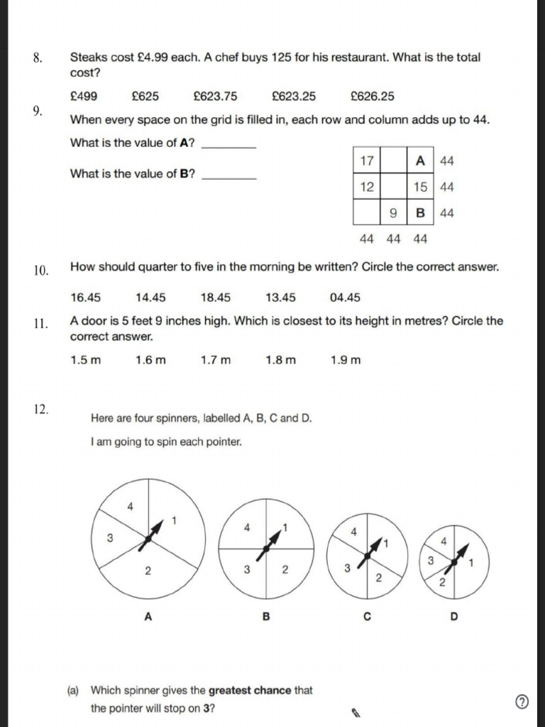 Year 8 Progress Test & Practice Worksheets | PDF