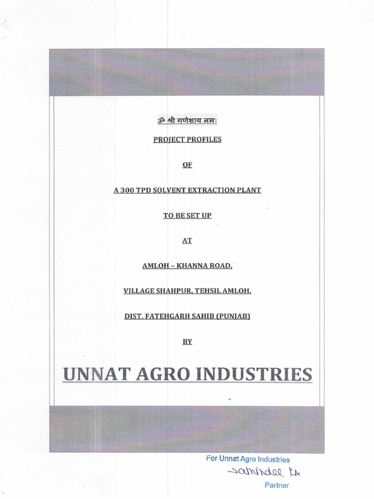 Solvent Plant | PDF