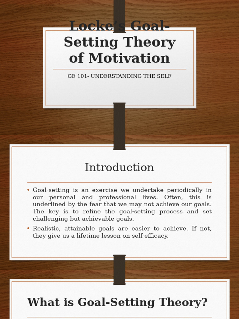 Locke's Goal-Setting Theory Explained | PDF | Goal Setting | Goal