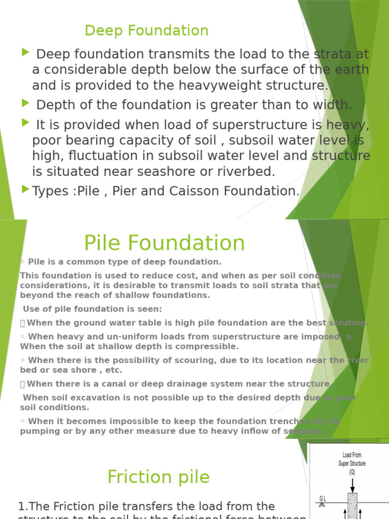 Deep Foundation | PDF | Deep Foundation | Foundation (Engineering)
