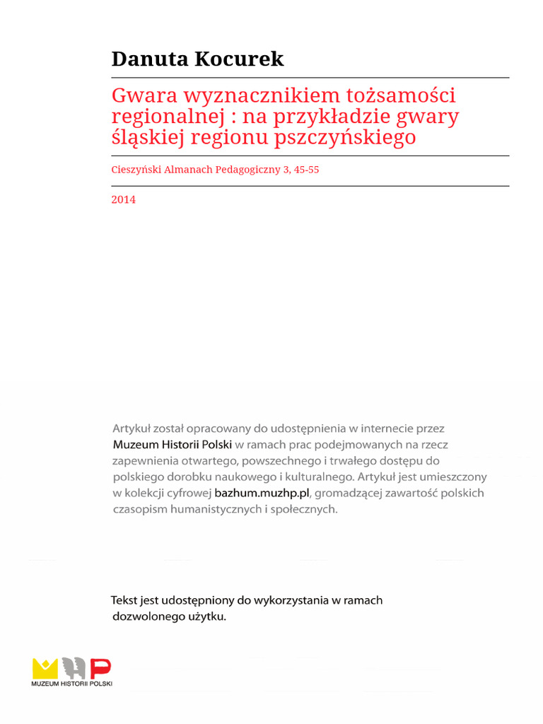 Cieszynski Almanach Pedagogiczny r2014 t3 s45 55 | PDF