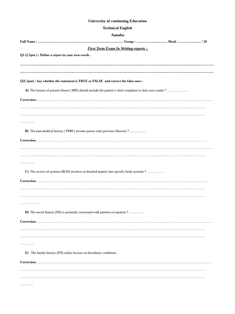 UFC Writing Reports. | PDF