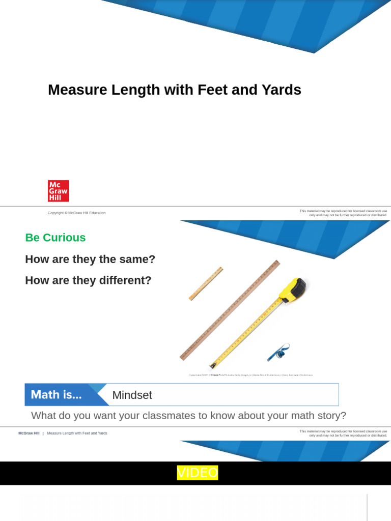 Math Unit 7 Lesson7.2 | PDF | Foot (Unit) | Yard