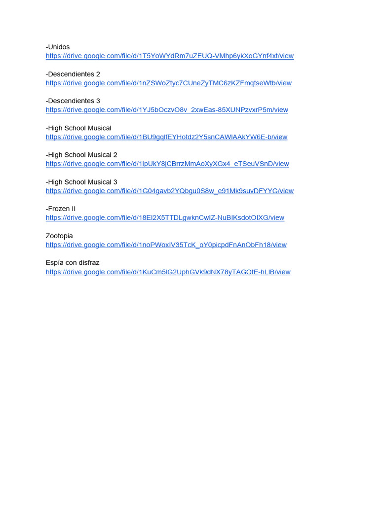 Películas de Pixar y Disney | PDF